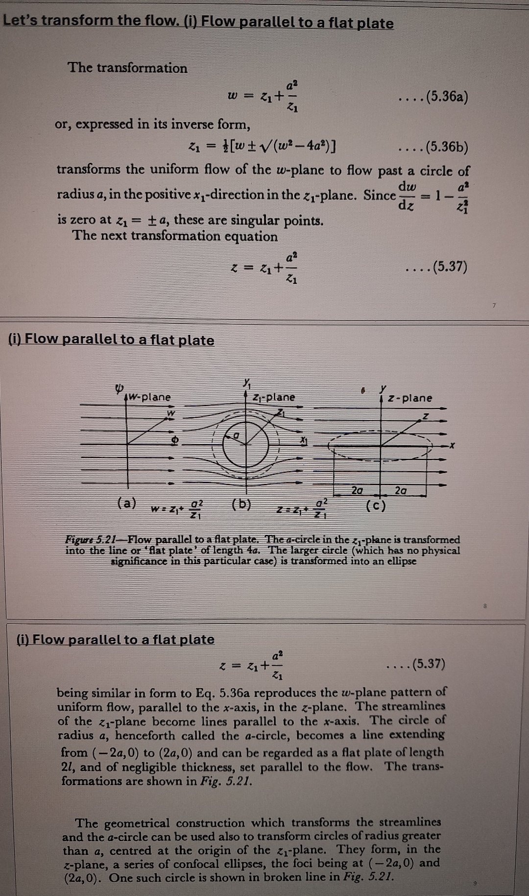 Solved explain the conformal transformation of flow parallel | Chegg.com