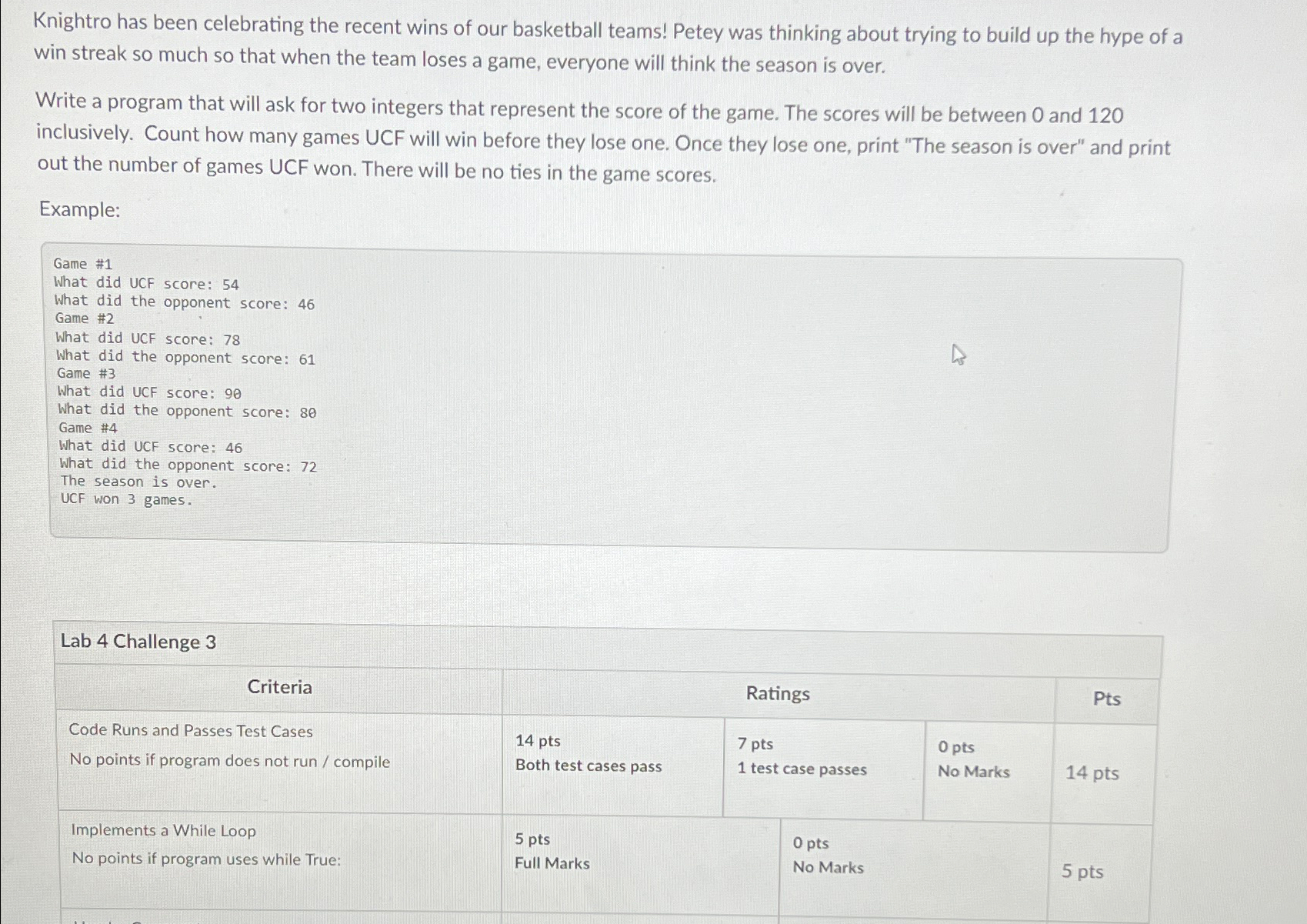 Solved Knightro has been celebrating the recent wins of our | Chegg.com