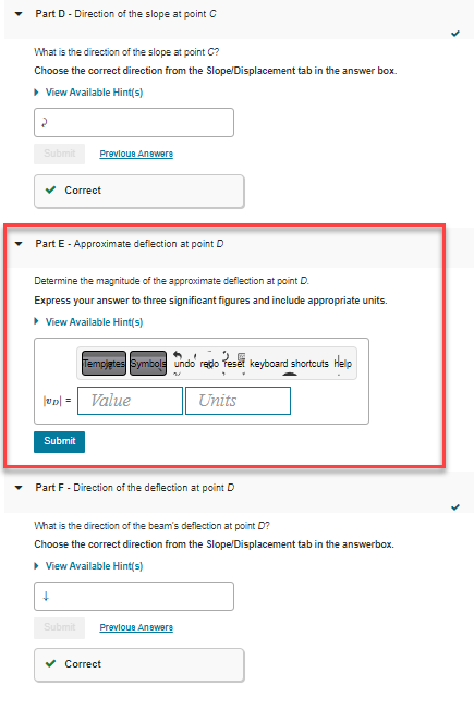 Solved Leaming Goal: Part A - Deflection at point C To | Chegg.com