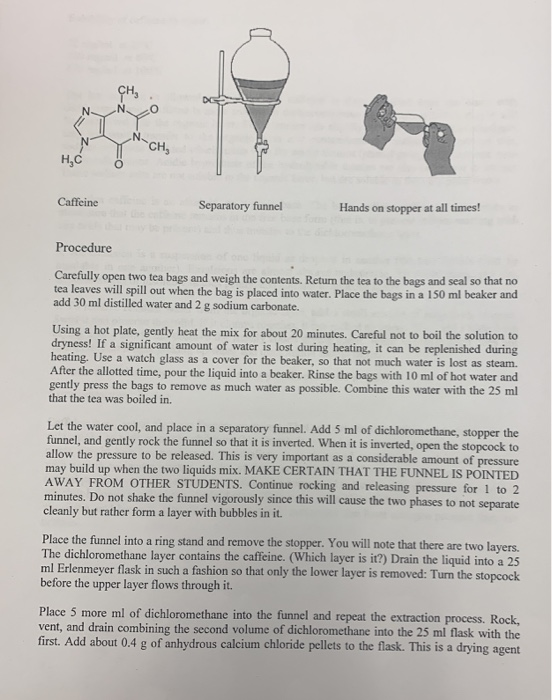 Solved: EXTRACTION Prelab Question - How Will You Determin... | Chegg.com