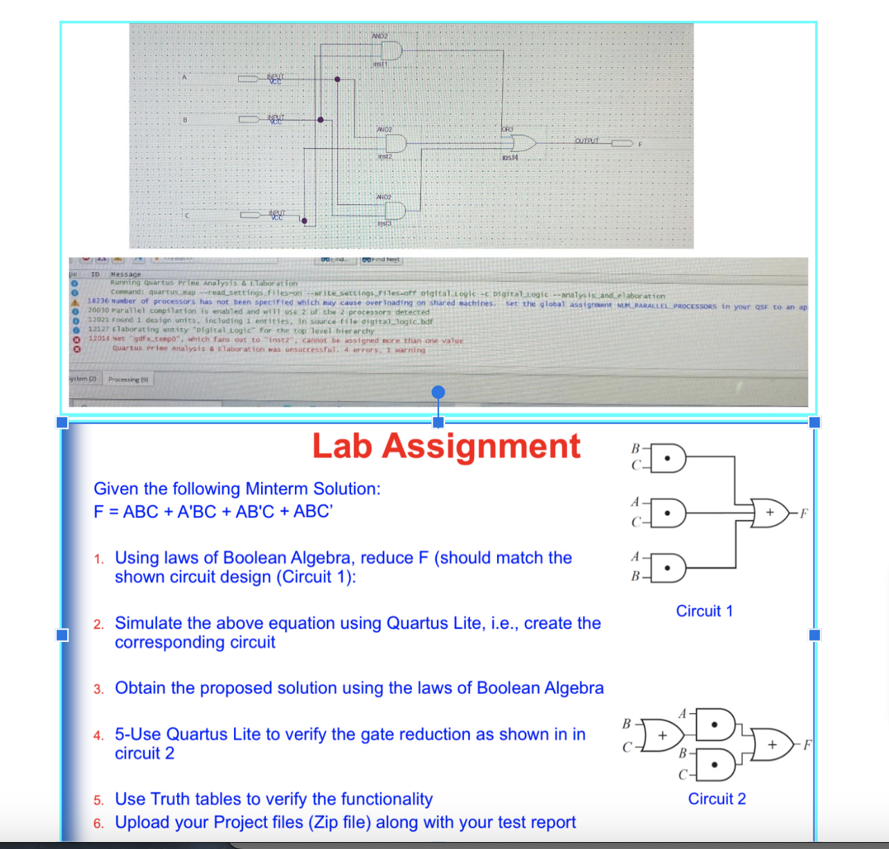 To Doi Used Quartus To Do The Diagram But I Have 
