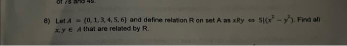 Solved This is a discrete math problem. Please help I have | Chegg.com