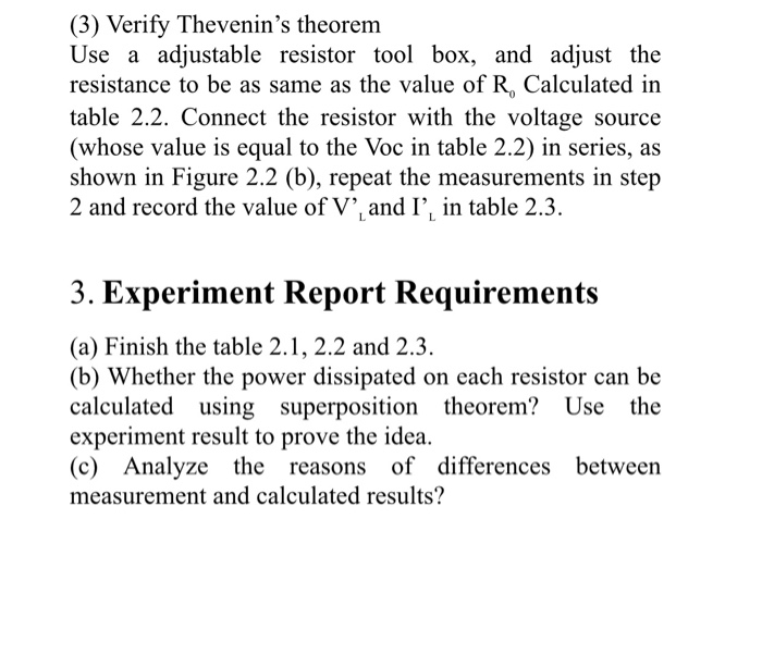 Experiment 2 Research on the superposition theorem | Chegg.com