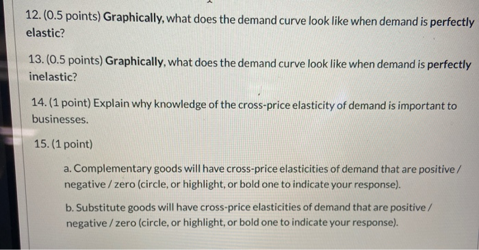 Solved 12. (0.5 points) Graphically, what does the demand | Chegg.com