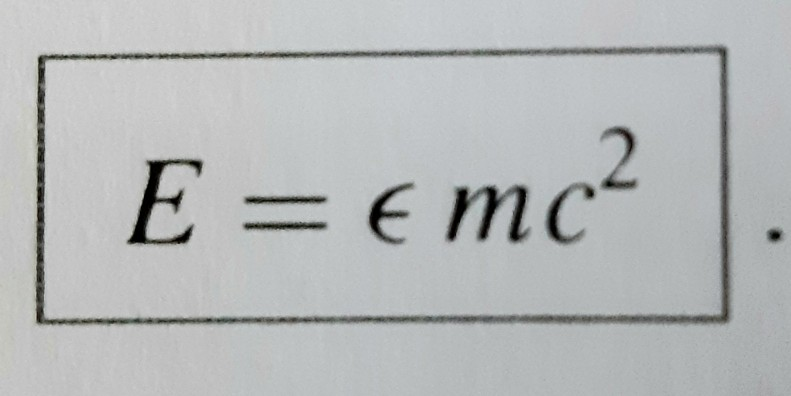 Solved E = emc? | Chegg.com