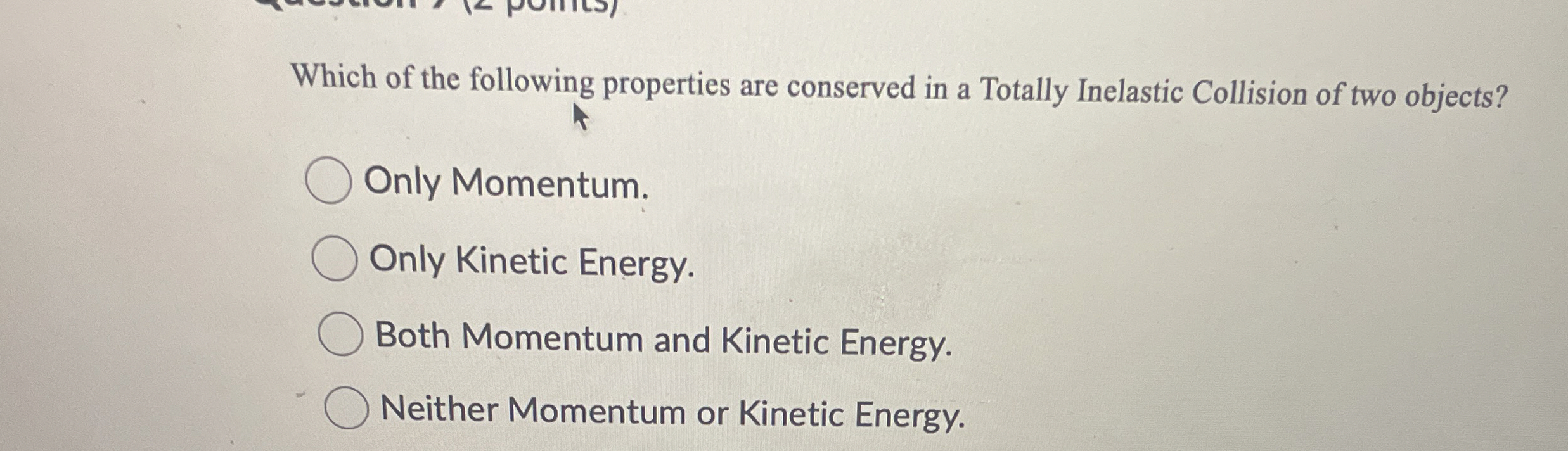 Solved Which of the following properties are conserved in a | Chegg.com