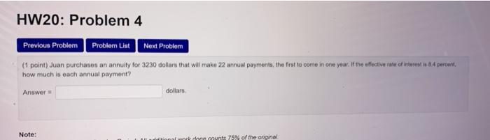 Solved HW20: Problem 4 Previous Problem Problem List Next | Chegg.com