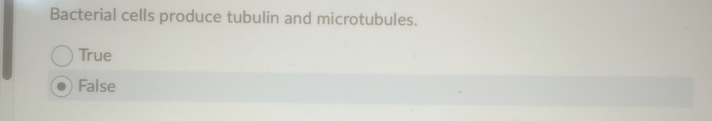 Solved Bacterial cells produce tubulin and | Chegg.com
