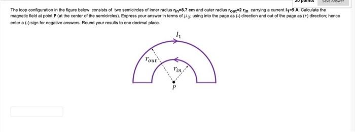 Solved The loop configuration in the figure below consists | Chegg.com
