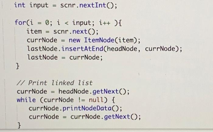 Solved 8.8 LAB: Grocery shopping list (linked list: | Chegg.com