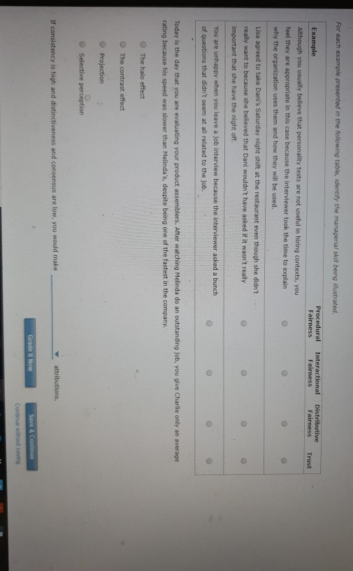 Solved For each example presented in the following table, | Chegg.com