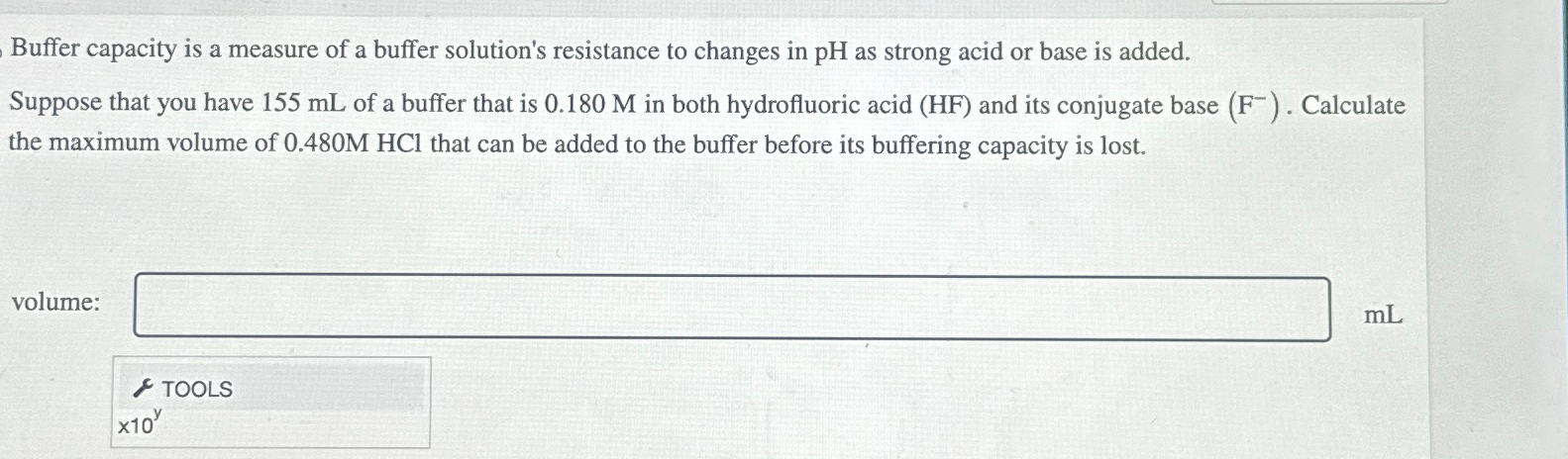 Solved Buffer capacity is a measure of a buffer solution's | Chegg.com