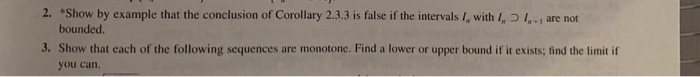Solved 2. *Show by example that the conclusion of Corollary | Chegg.com