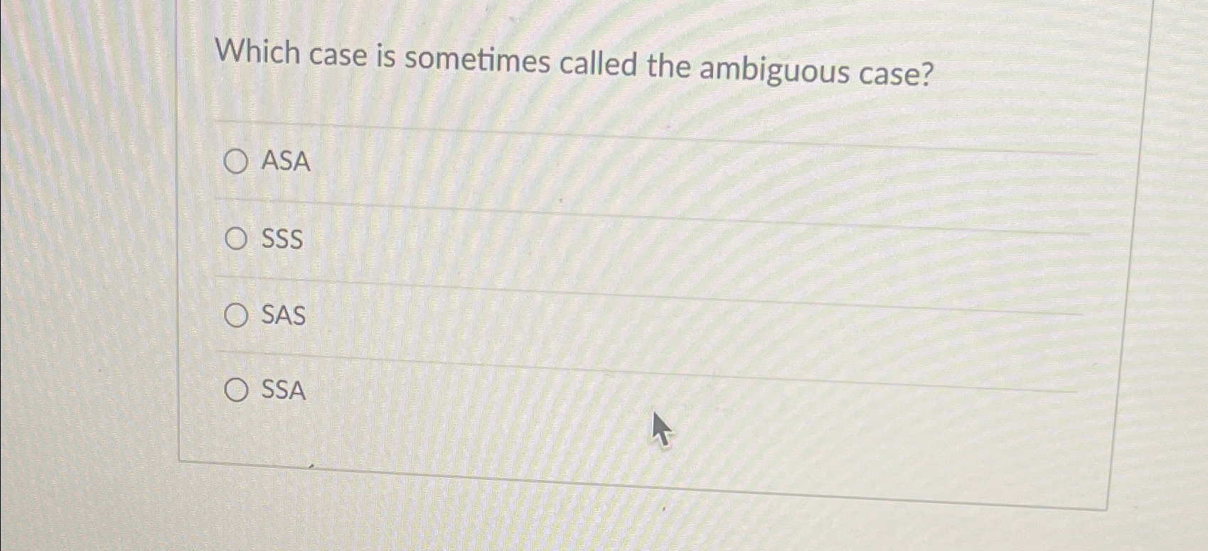 Solved Which case is sometimes called the ambiguous | Chegg.com
