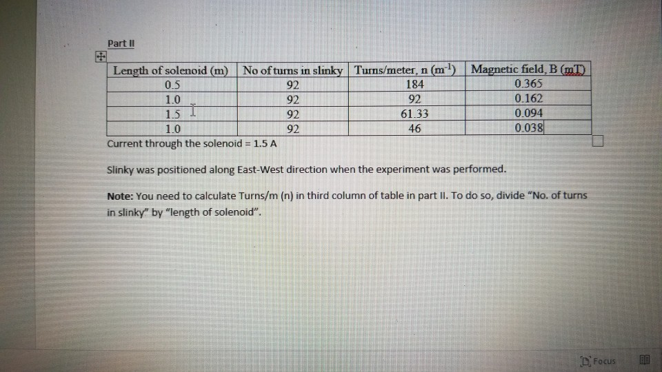 Solved ANALYSIS 1. Plot a graph of magnetic field B vs. the | Chegg.com