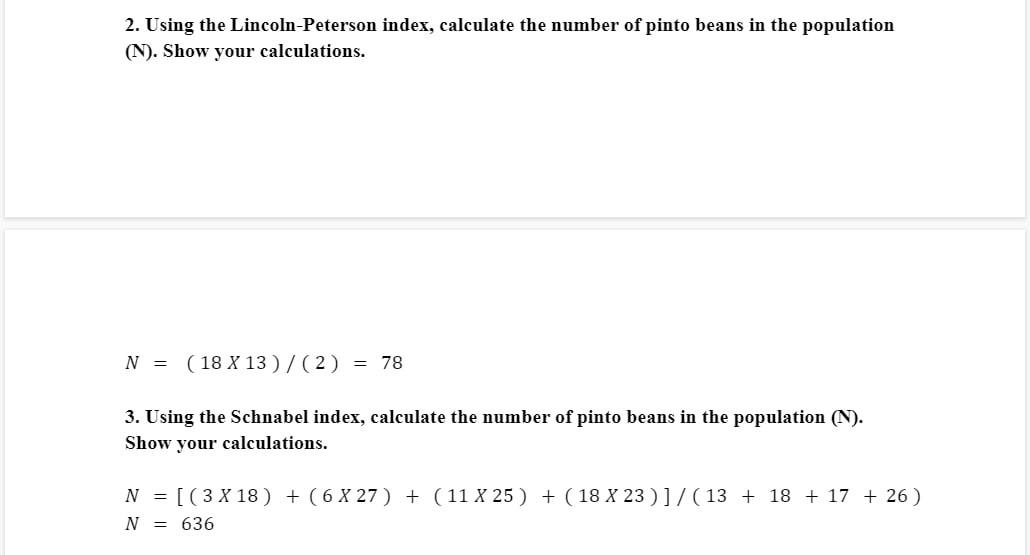 Solved Lab Exercise 3B: Indoor Capture-Mark-Recapture | Chegg.com