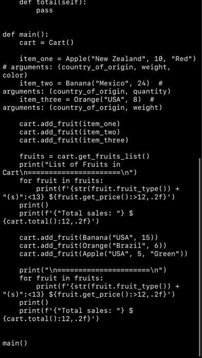 Solved PMT: Fruit Shop A fruit shop that sells apples, | Chegg.com