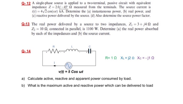 Solved Q-12 A single-phase source is applied to a | Chegg.com