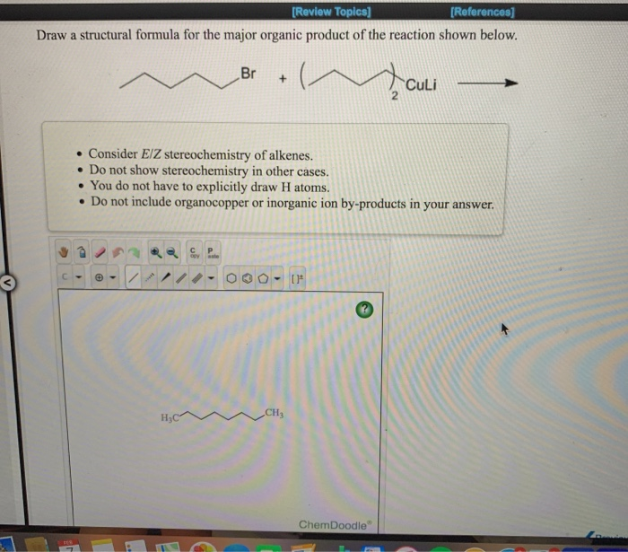 Solved [Review Topics] [References] Draw a structural | Chegg.com