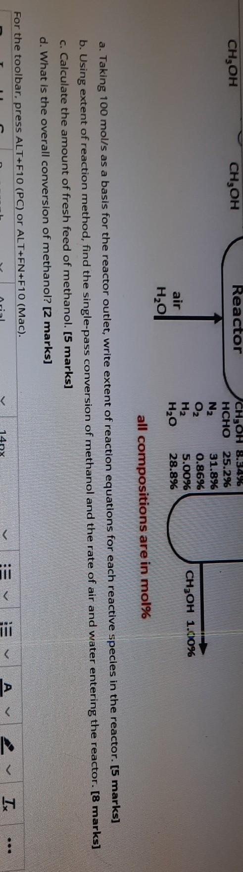 Solved Methanol (CH3OH) is converted to formaldehyde (HCHO) | Chegg.com