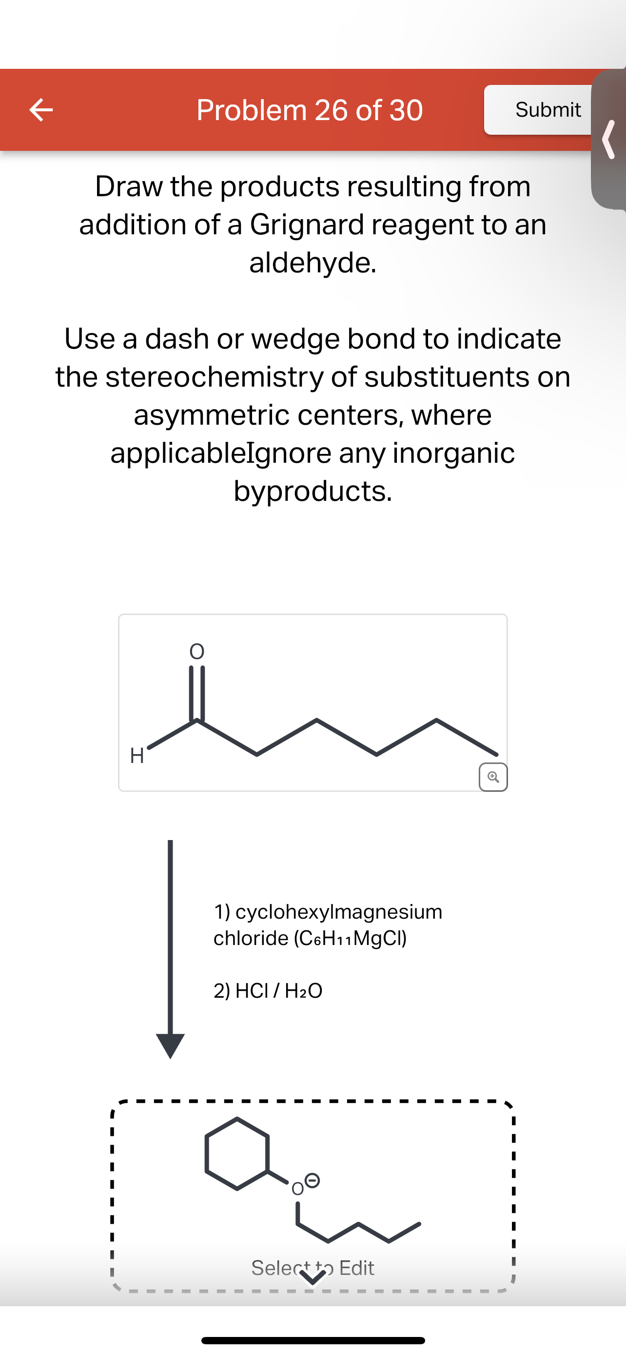 Solved Problem 26 ﻿of 30Draw the products resulting from | Chegg.com