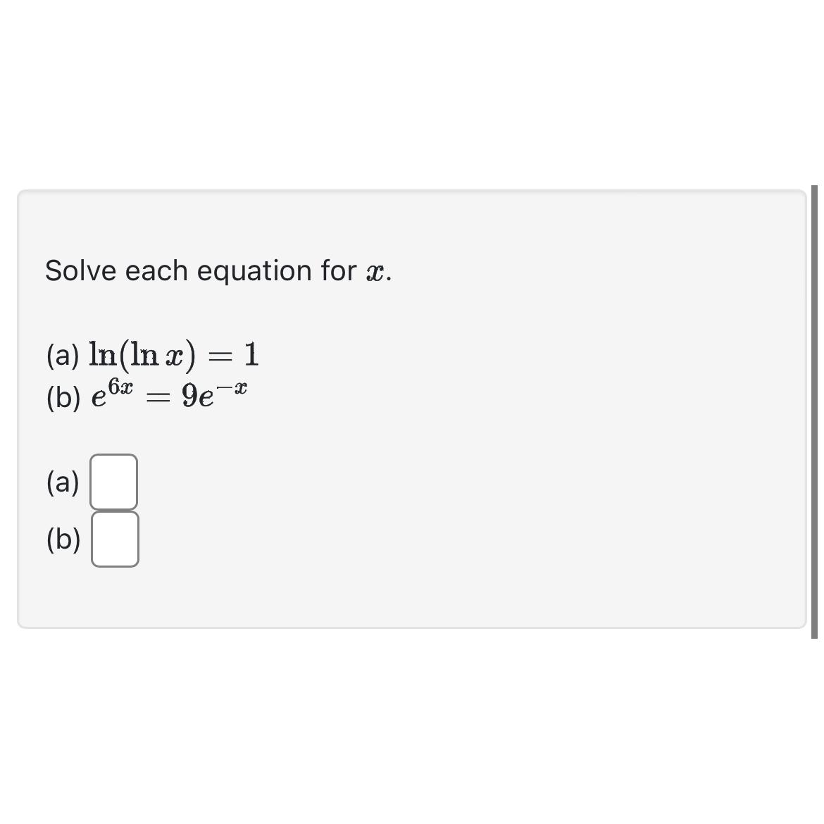 Solved Solve each equation for | Chegg.com