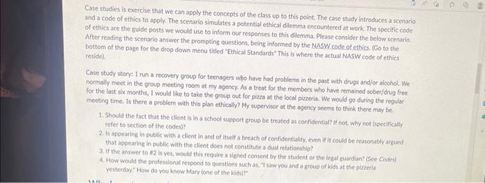 Solved Case studies is exercise that we can apply the | Chegg.com