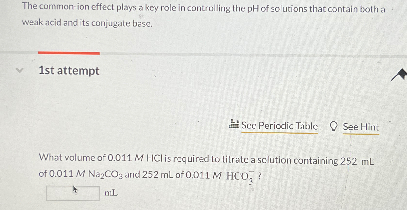 Solved The common-ion effect plays a key role in controlling | Chegg.com