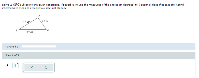 Solved Solve Abc ﻿subject To The Given Conditions If