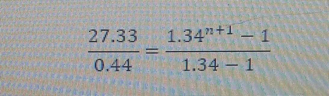 Solved 27.33 1.34"*¹ — 1 1.34 1 | Chegg.com