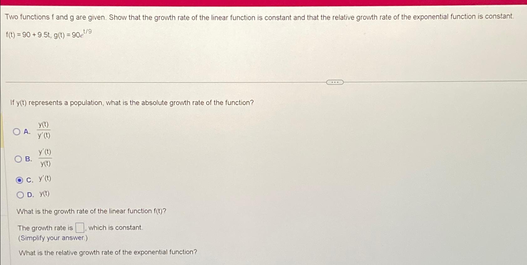 Solved Two functions f ﻿and g ﻿are given. Show that the | Chegg.com