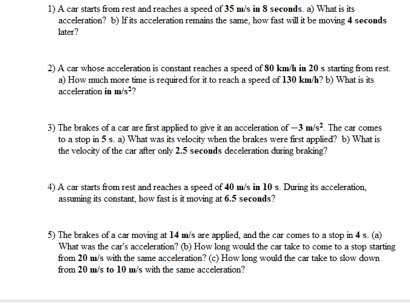 Solved 1 - Example 2: A car whose brakes can produce an | Chegg.com
