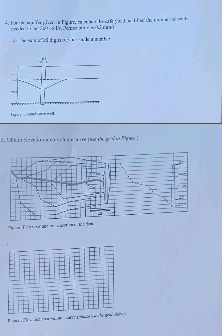 Solved For the aquifer given in Figure, calculate the safe | Chegg.com