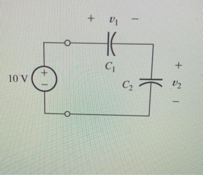 Solved Two initially uncharged capacitors C1 13 pF and C2 18 | Chegg.com