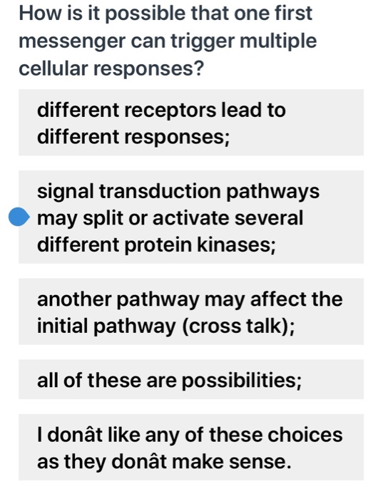 Solved How is it possible that one first messenger can | Chegg.com
