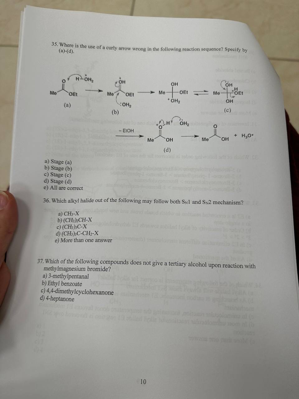 Solved Where is the use of a curly arrow wrong in the | Chegg.com