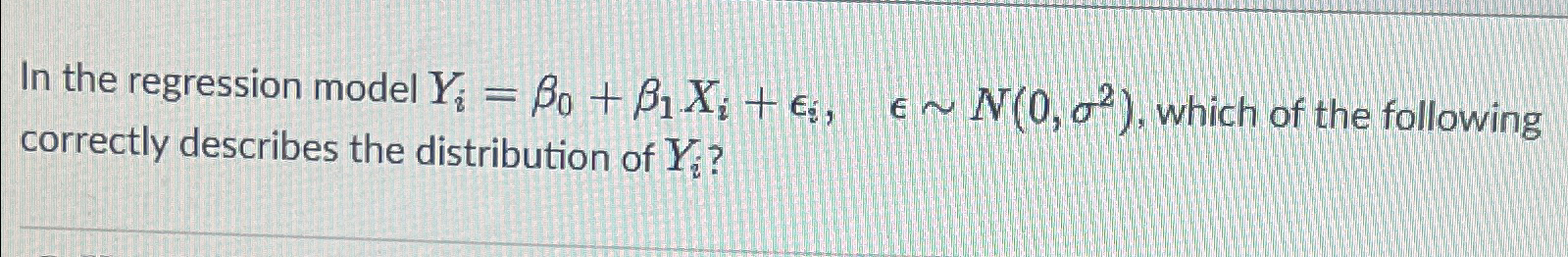 Solved In the regression model | Chegg.com
