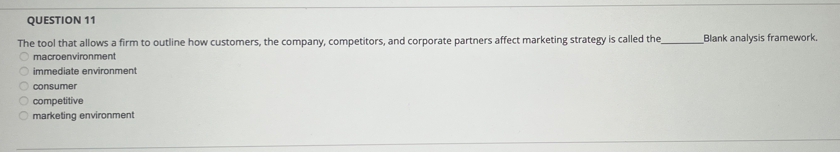 Solved QUESTION 11The tool that allows a firm to outline how | Chegg.com