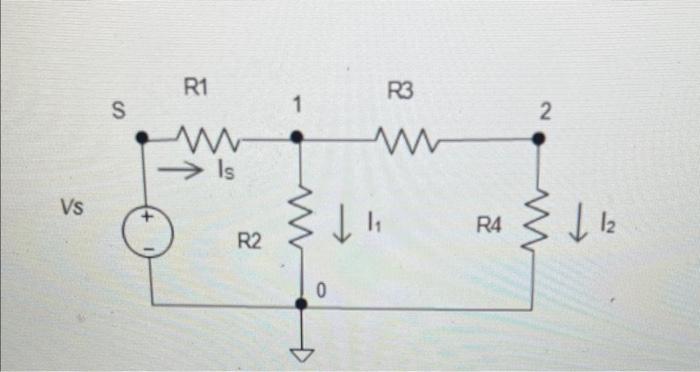 Solved Consider the circuit in Figure 3-1. Vs = 6V, R1 = R2 | Chegg.com