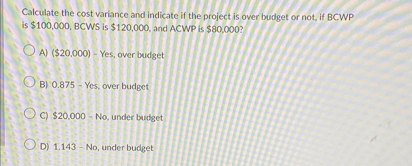Solved Calculate the cost variance and indicate if the | Chegg.com