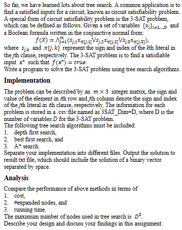 So ﻿far, we ﻿have learned lots about tree search. A | Chegg.com