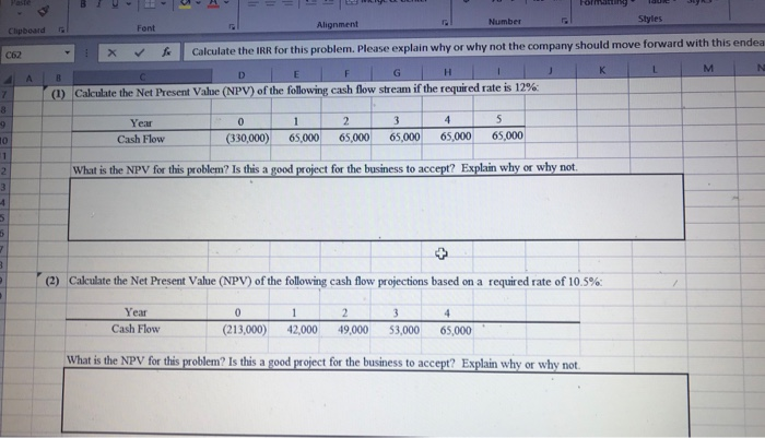 Solved Number Clipboard Alignment Font Styles C T X | Chegg.com