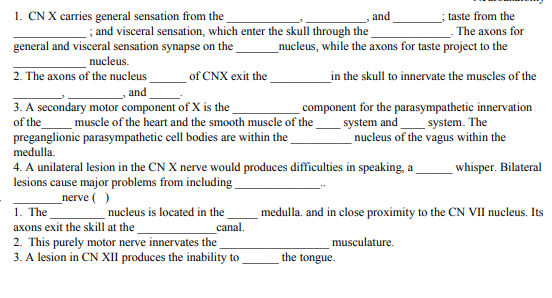 Solved please fill in as many blanks as possible :) | Chegg.com