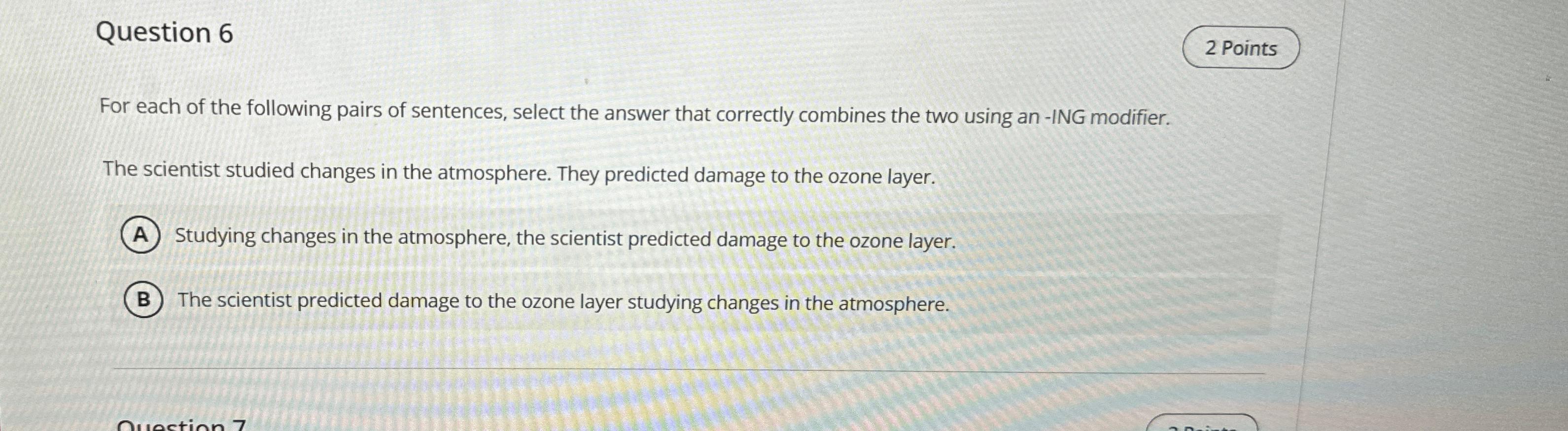 Solved Question 6For each of the following pairs of | Chegg.com