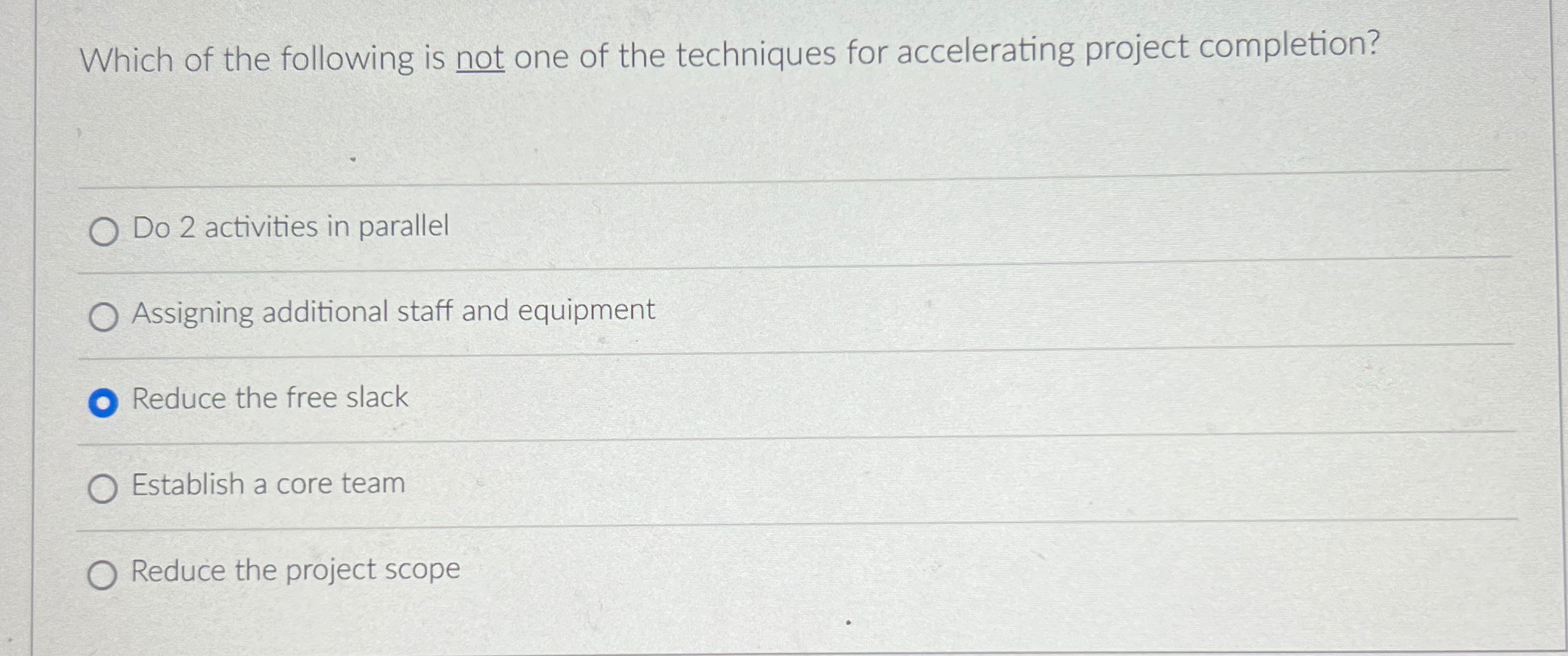 Solved Which of the following is not one of the techniques | Chegg.com