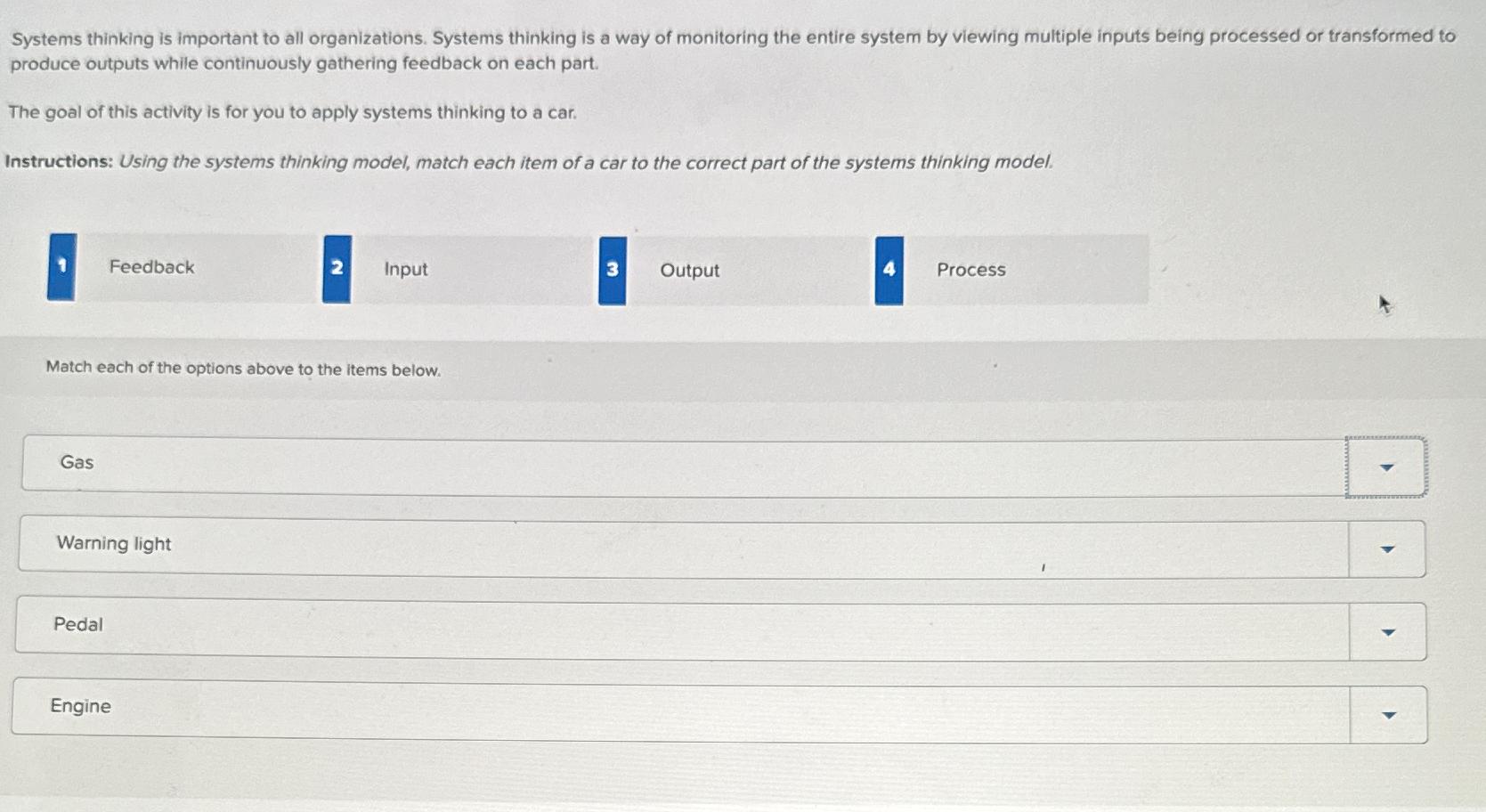 Solved Systems thinking is important to all organizations. | Chegg.com
