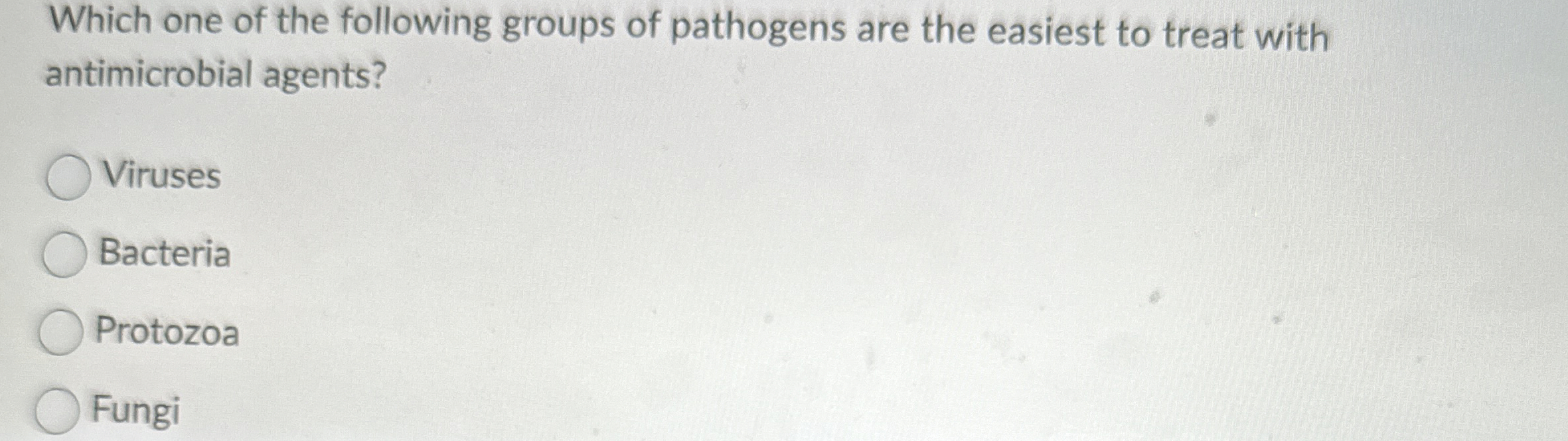 Solved Which one of the following groups of pathogens are | Chegg.com