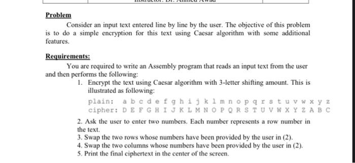 Solved Problem Consider an input text entered line by line | Chegg.com