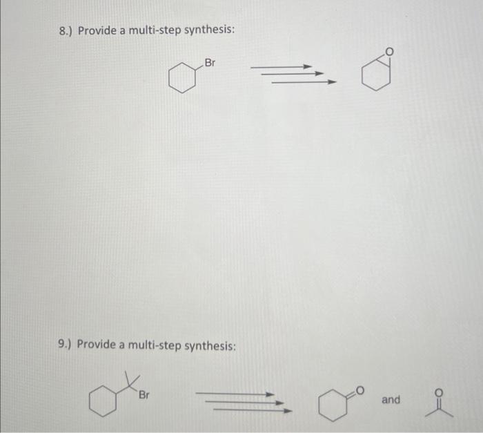 Solved Provide a multi-step synthesis: (3 arrows do not | Chegg.com
