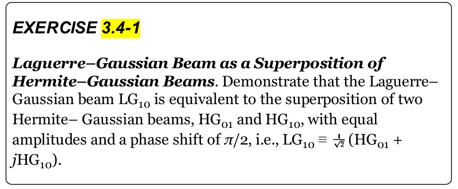 Solved UserLaguerre–Gaussian Beam as a Superposition of | Chegg.com